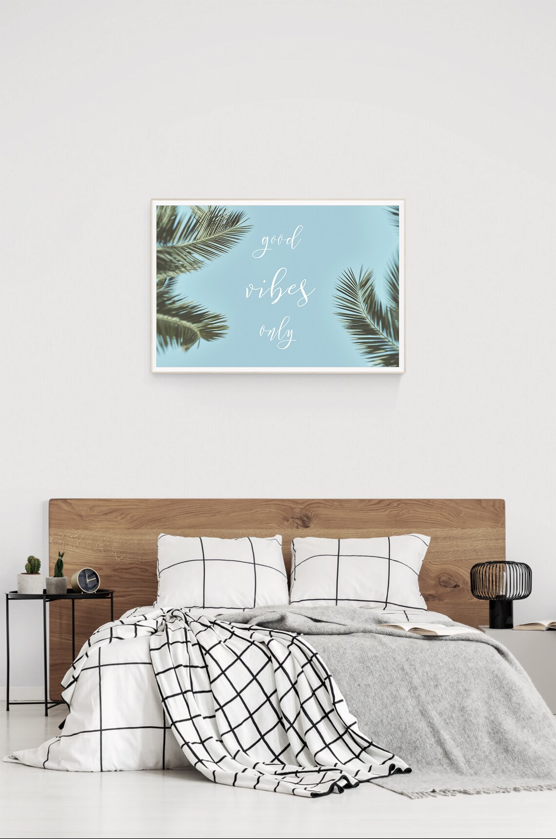 Good Vibes Only Inspirational Quotes Palm Motivation Poster - Etsy