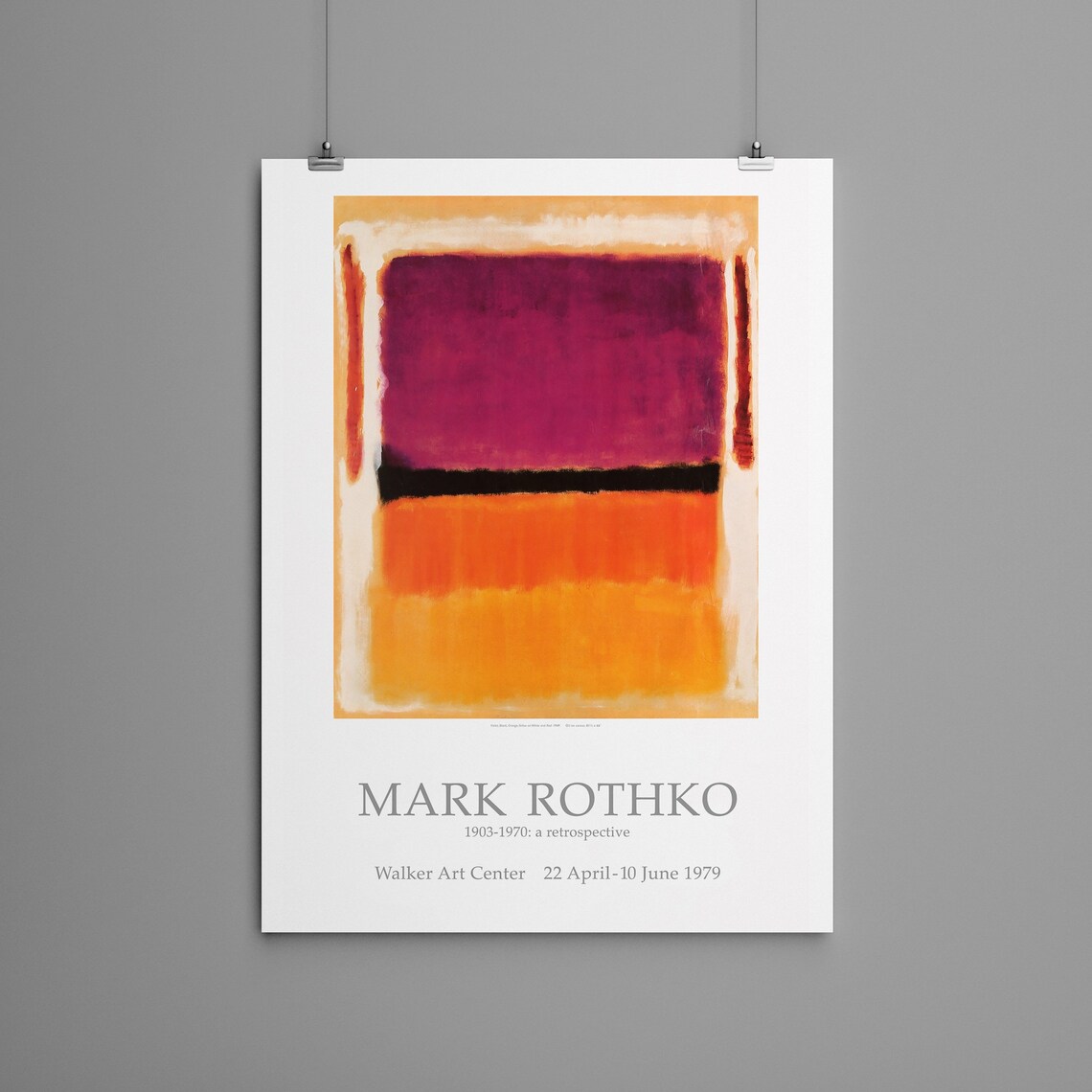 Mark Rothko Poster Office Decor Rothko Print Exhibition | Etsy