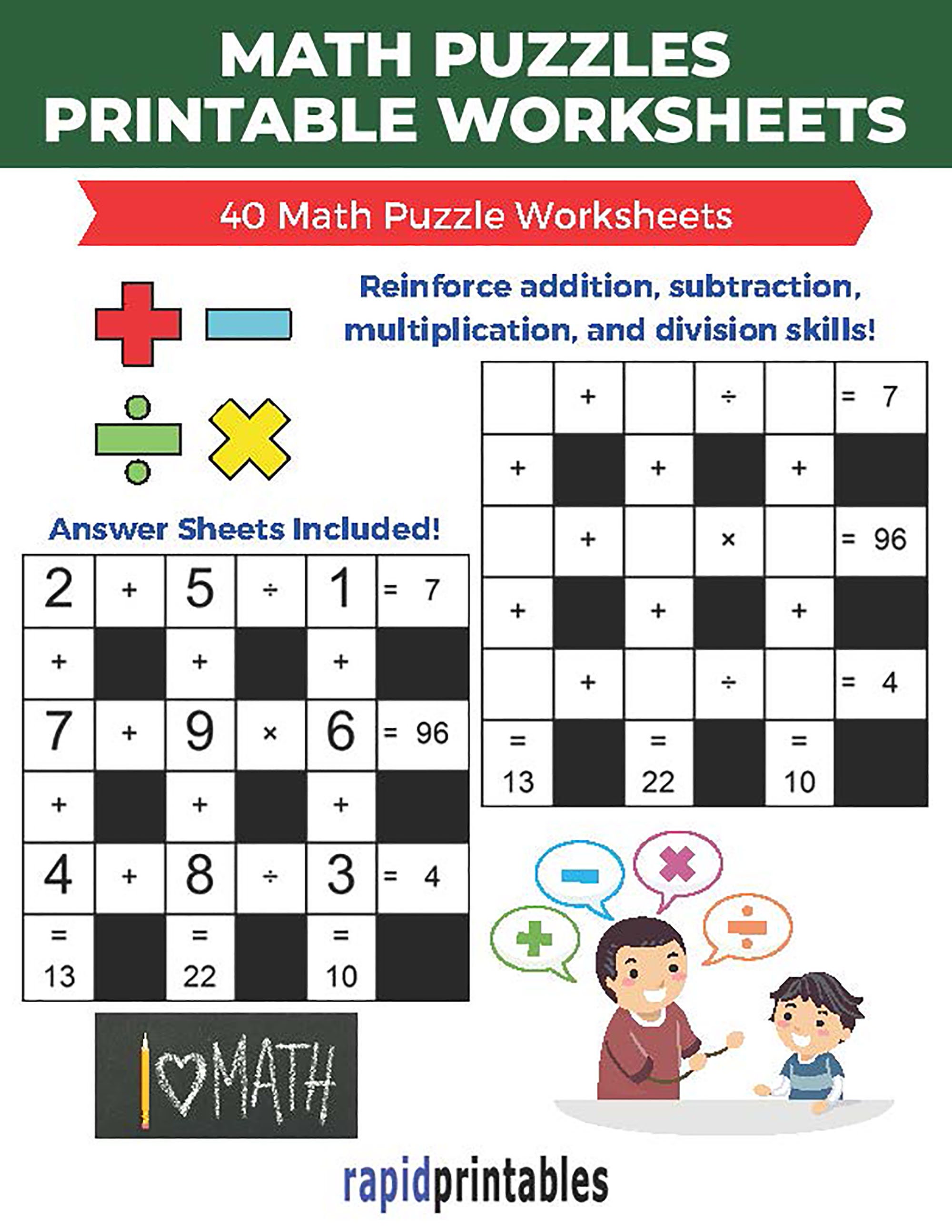 Math Puzzles Worksheets