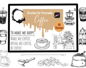 50 Kitchen Procreate Stamps Kitchen Procreate Stamp Brush - Etsy Canada