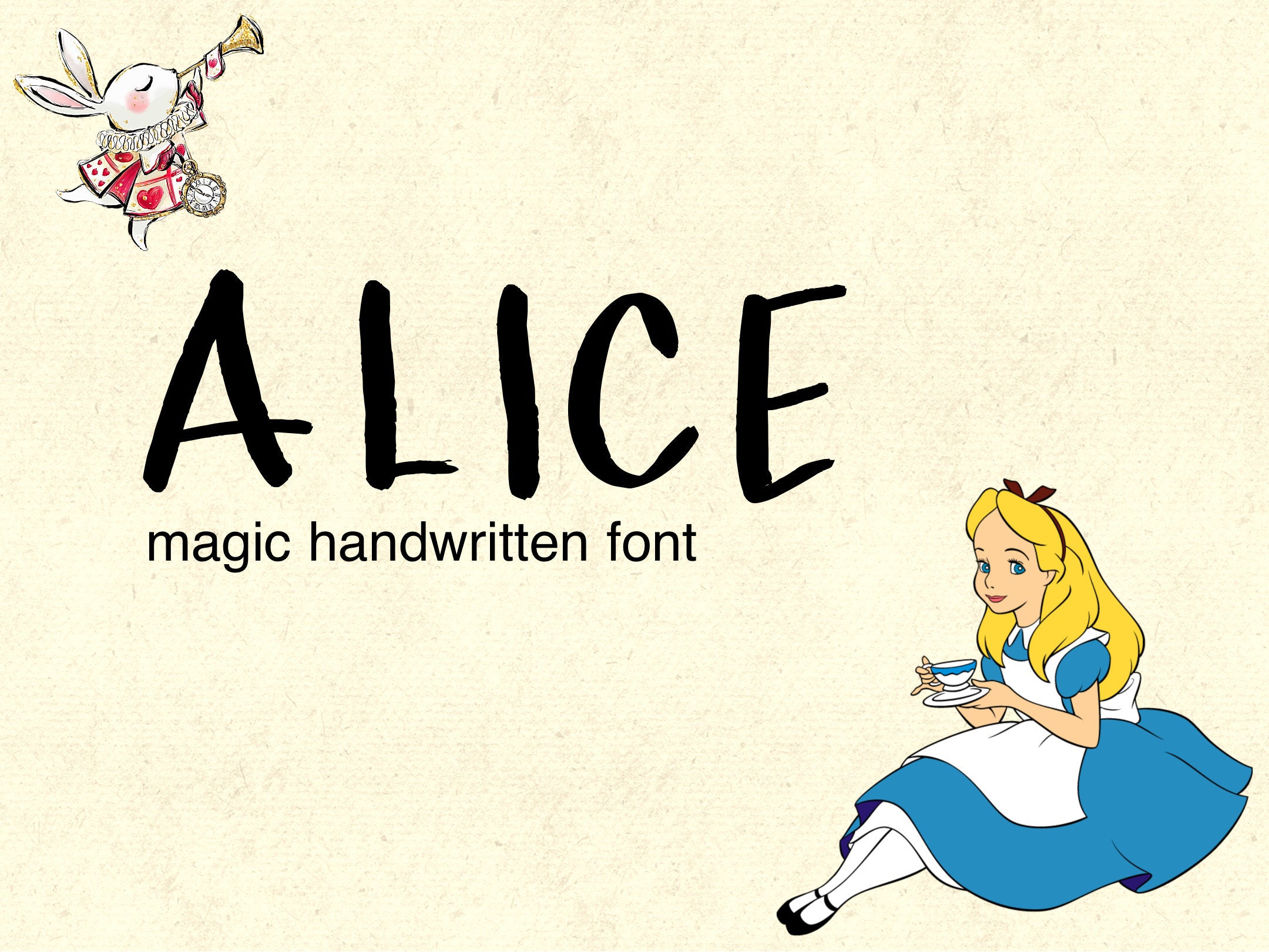 Alice Handwritten Font / Font / Instant Download / Font - Etsy