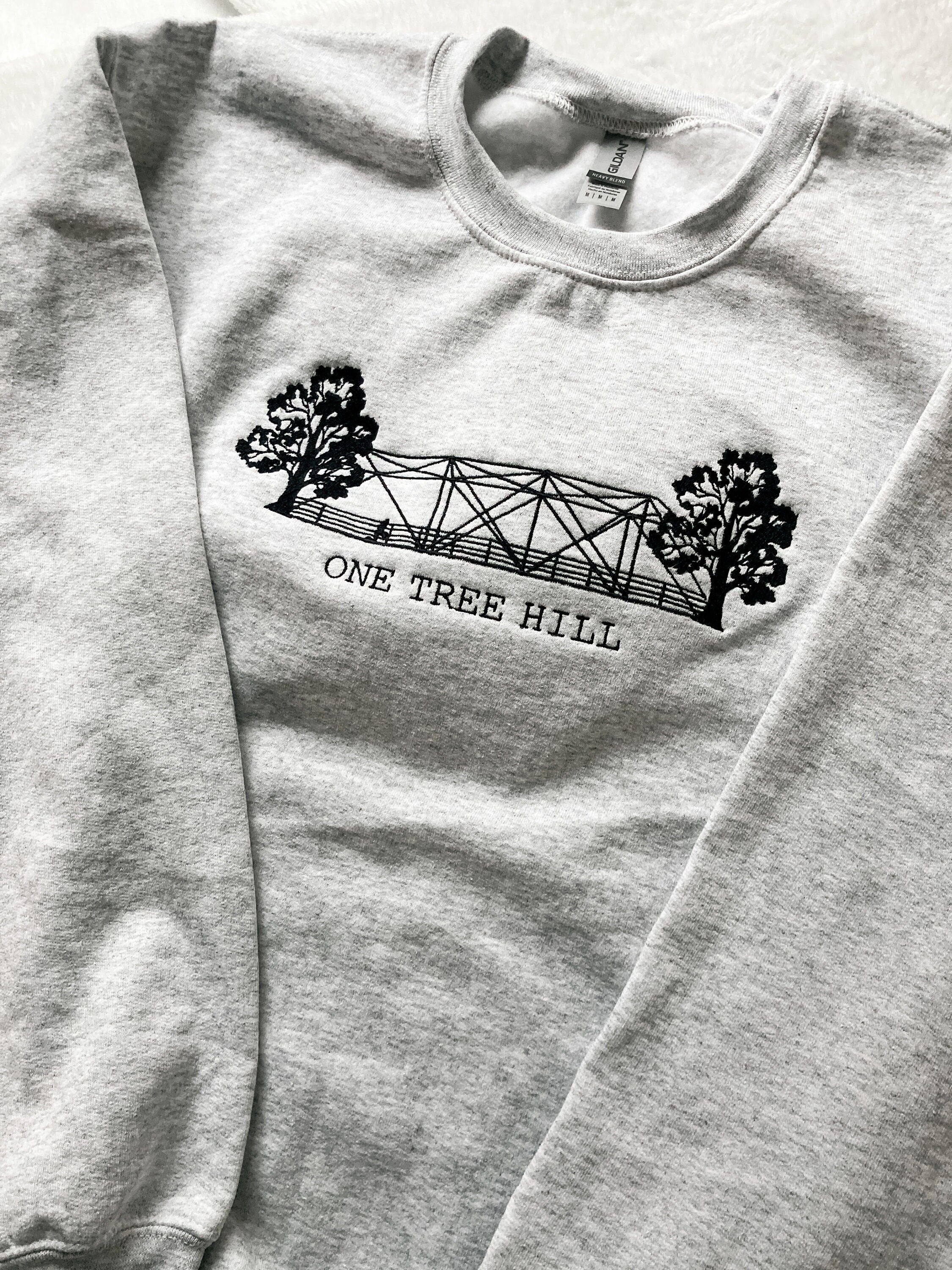 Embroidered One Tree Hill Fan Tv Show Crewneck Sweatshirt Bridge North ...
