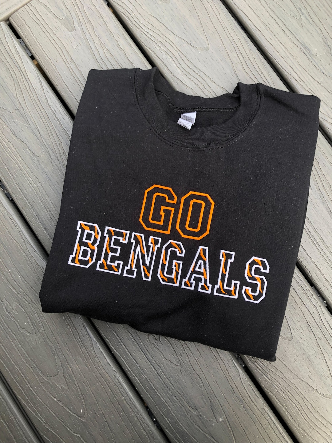 Go Bengals Embroidered Sweater Unisex Gifts Bengals Who Dey Football ...
