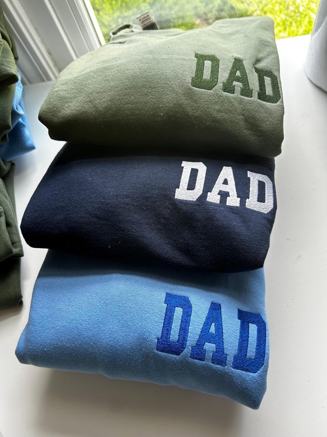 Embroidered Father's Day Gift Sweatshirt / Dad Announcement / Gifts for ...