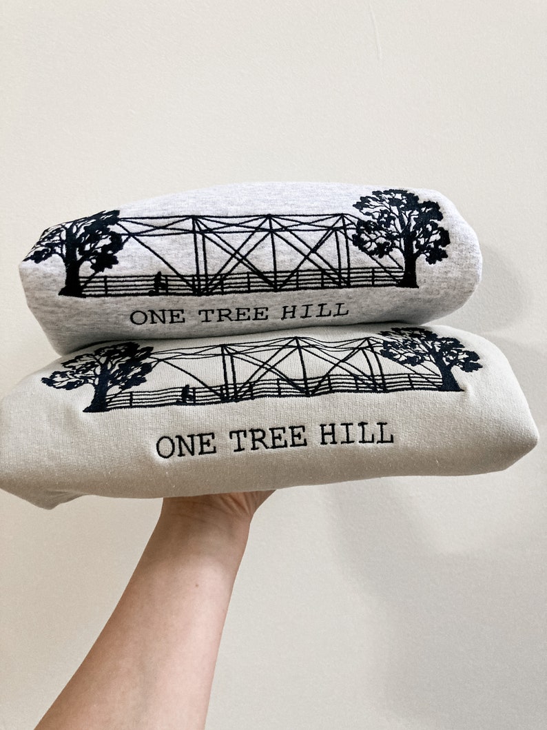 Embroidered One Tree Hill Fan Tv Show Crewneck Sweatshirt Bridge North ...
