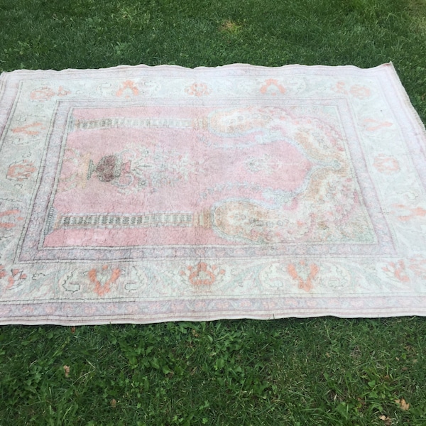 Pink Oushak Rug - Etsy