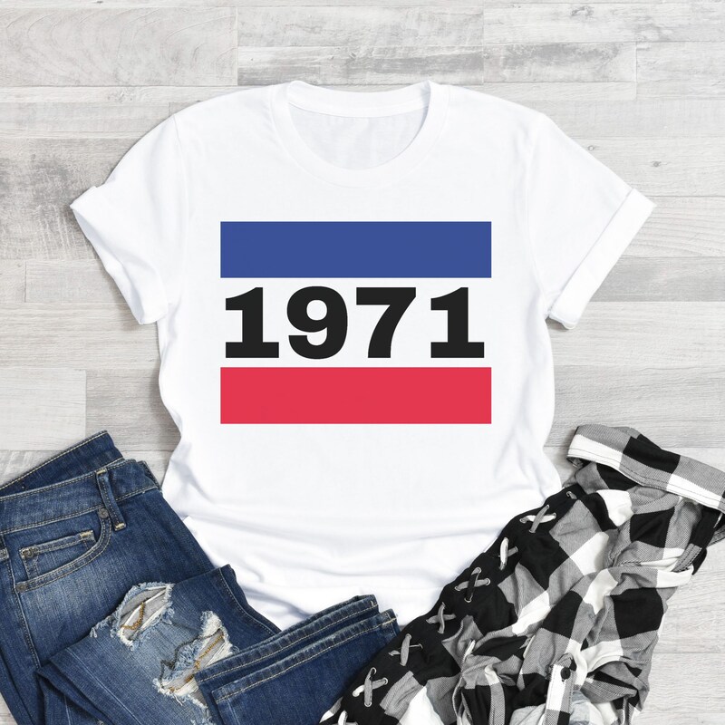 1971 Birthday Shirt - Etsy
