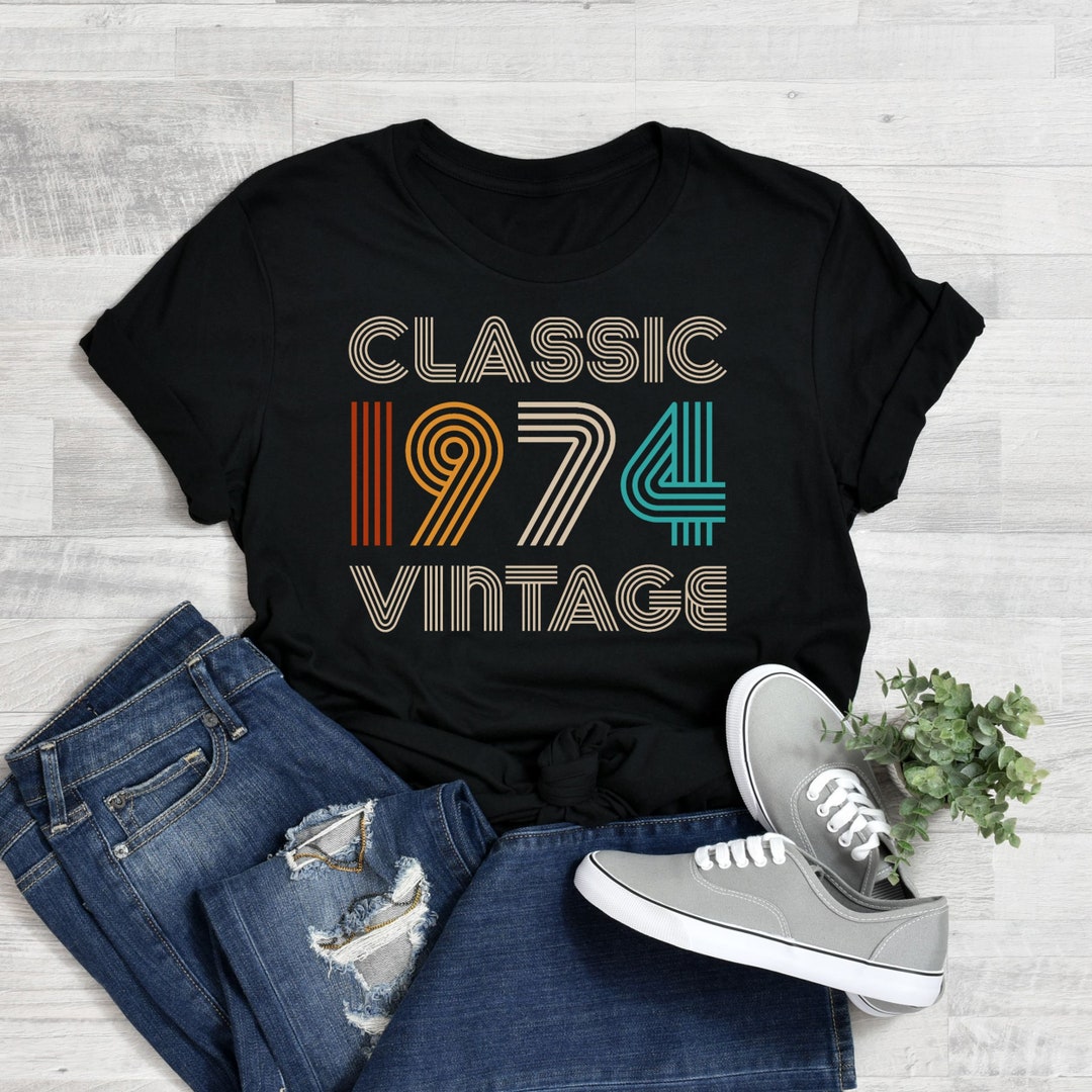 Classic 1974 Vintage Classic Shirt 46th Shirt Retro Style - Etsy
