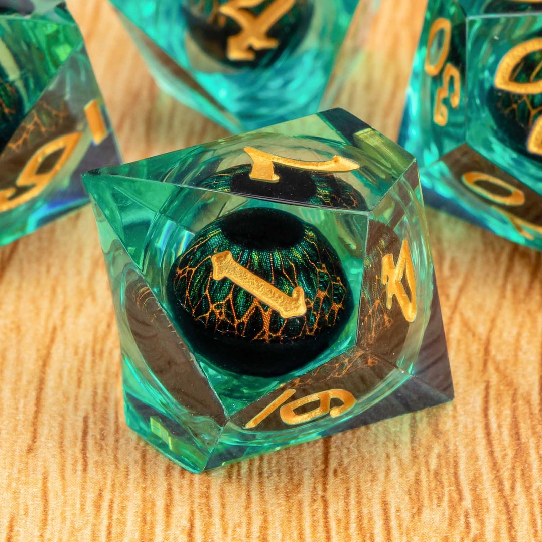 D&D Liquid Flow Core DND Resin Dice Set for Dungeons and Dragons ...