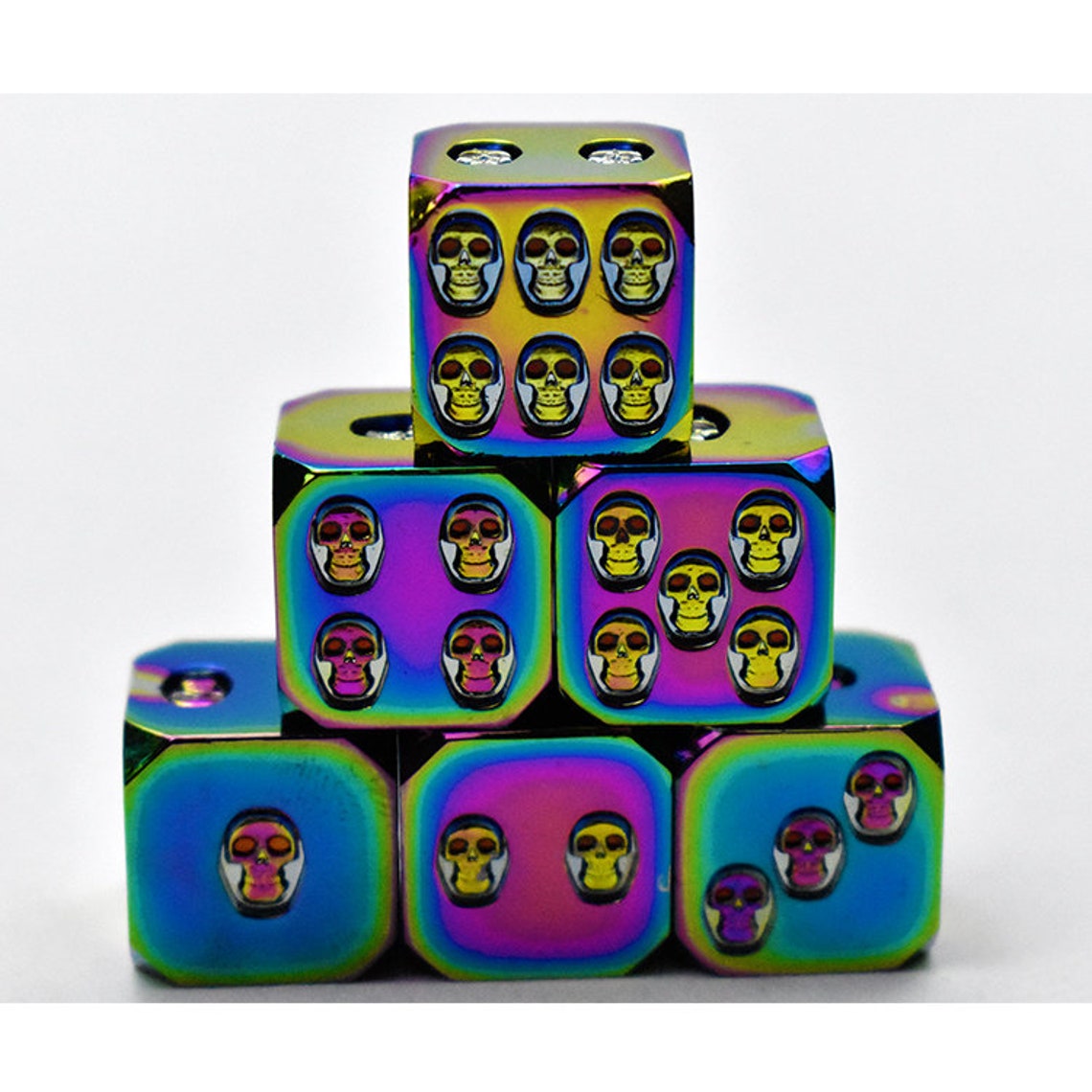 Halloween Dice Skull Dice 6 Pieces Set Skeleton Dice | Etsy