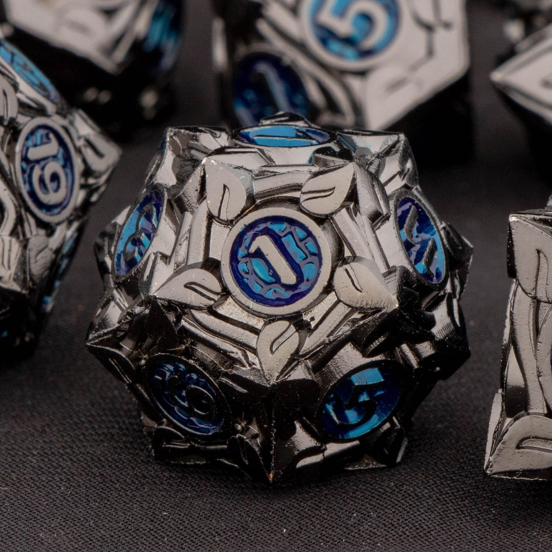 7pcs DND Metal Dice Set, DD Polyhedral Dice Set, D&D Dice Set, Role ...