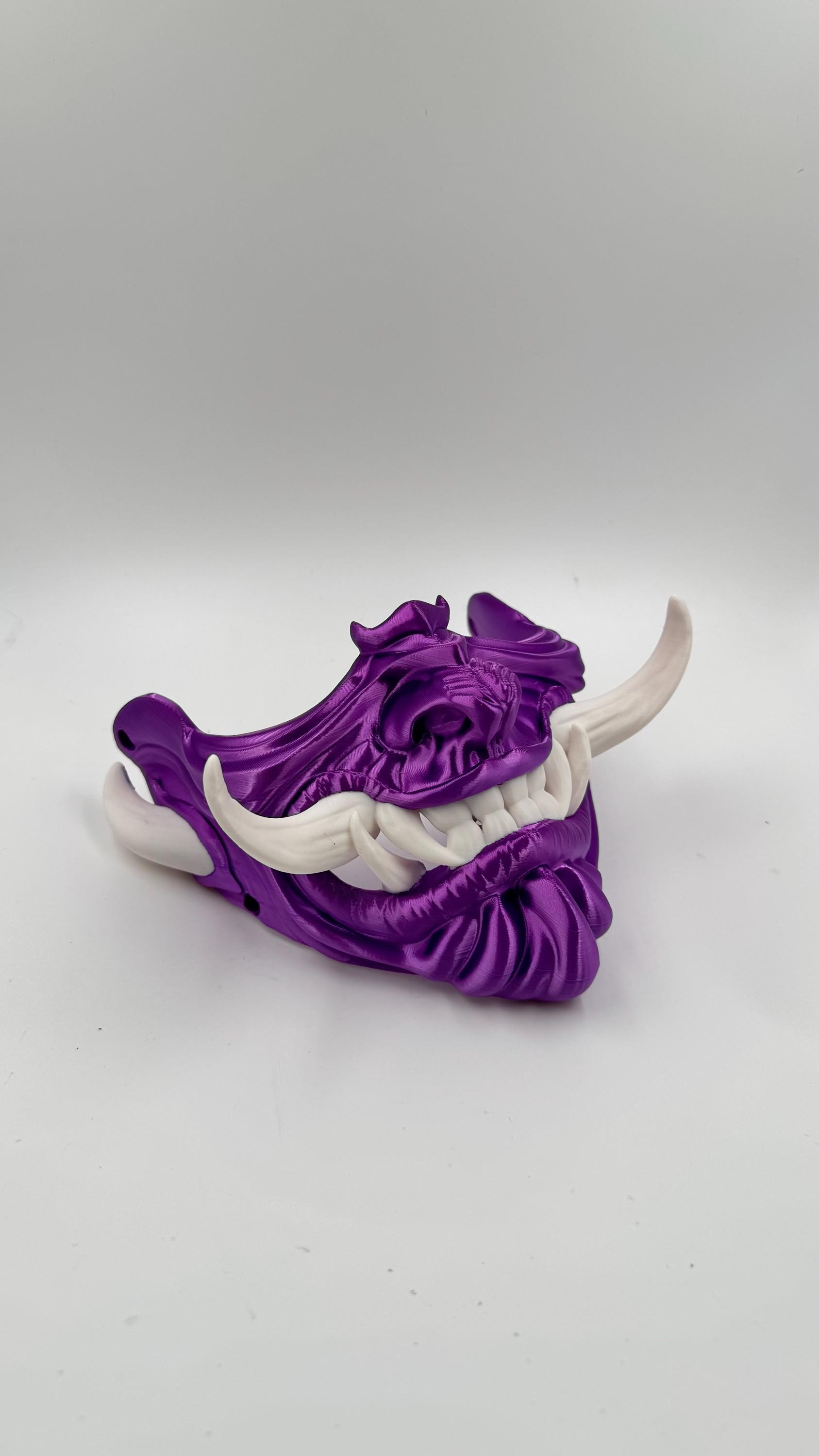 Japanese Oni Mask Lower Face Samurai Demon Half Mask for Cosplay ...