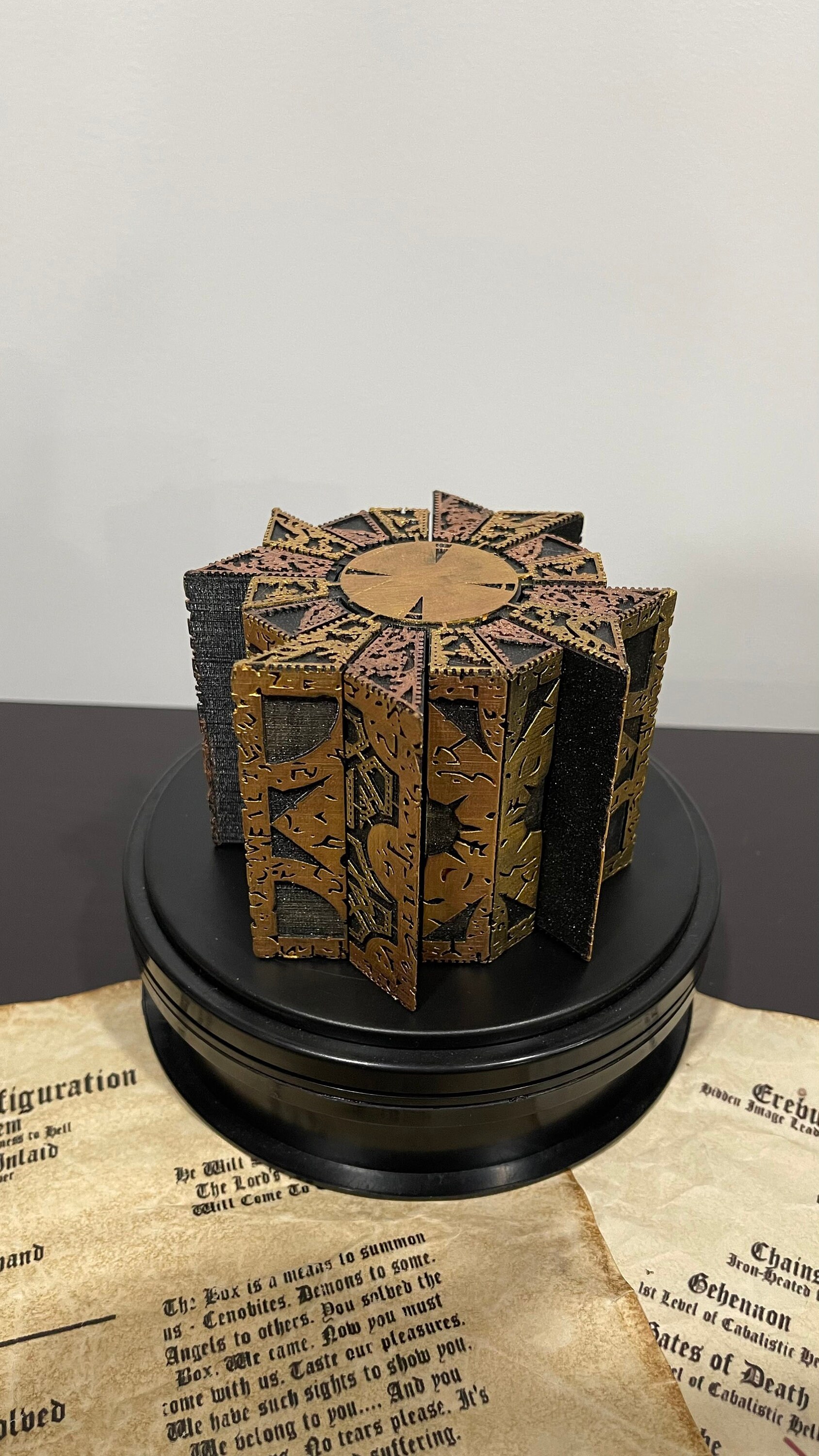 Hellraiser Cube From Hell Puzzle Box Crying Functional Configuration ...