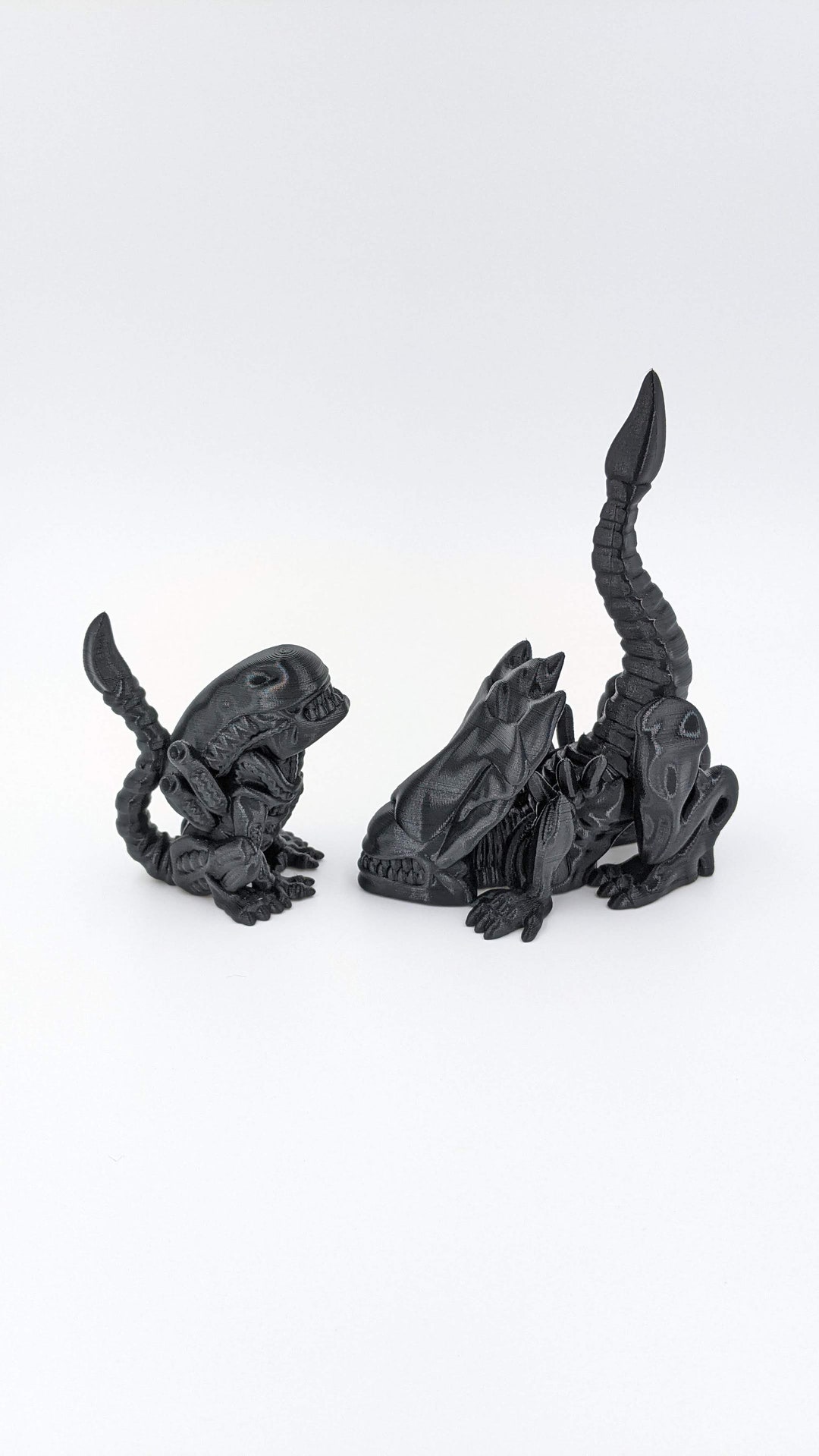Queen Alien and Warrior , Cute, Aliens, Alien, Xenomorph, Alien Romulus Fanart Figure ...