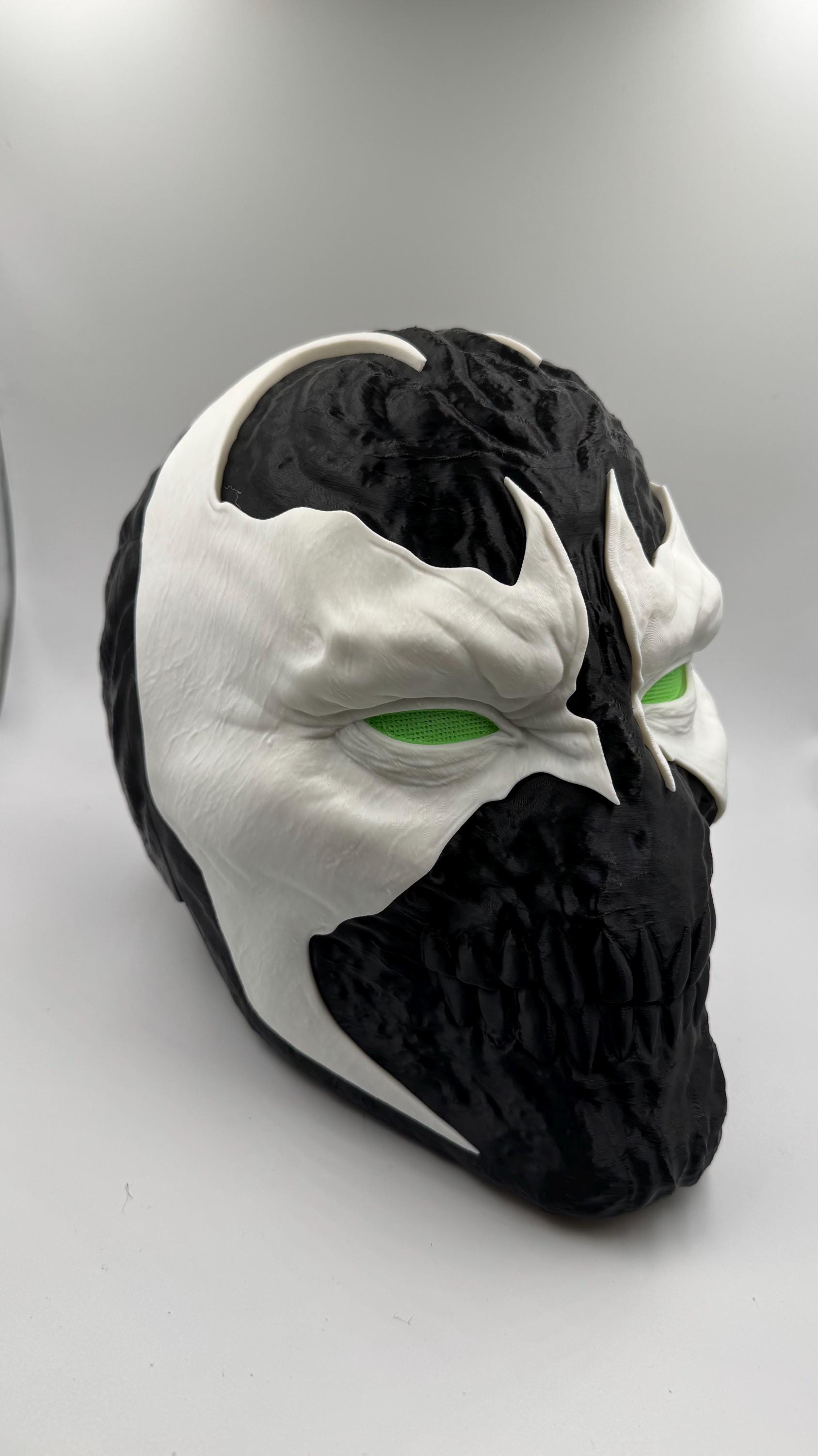 Spawn Inspired Cosplay Helmet – Modular Design With Glow-in-the-dark ...