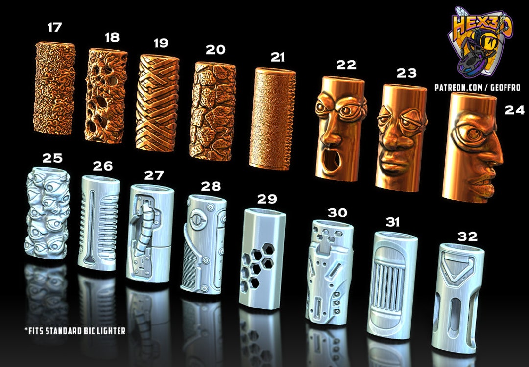Exquisite 3D Printed Lighter Sleeve Cases – Elevate Your Style With ...