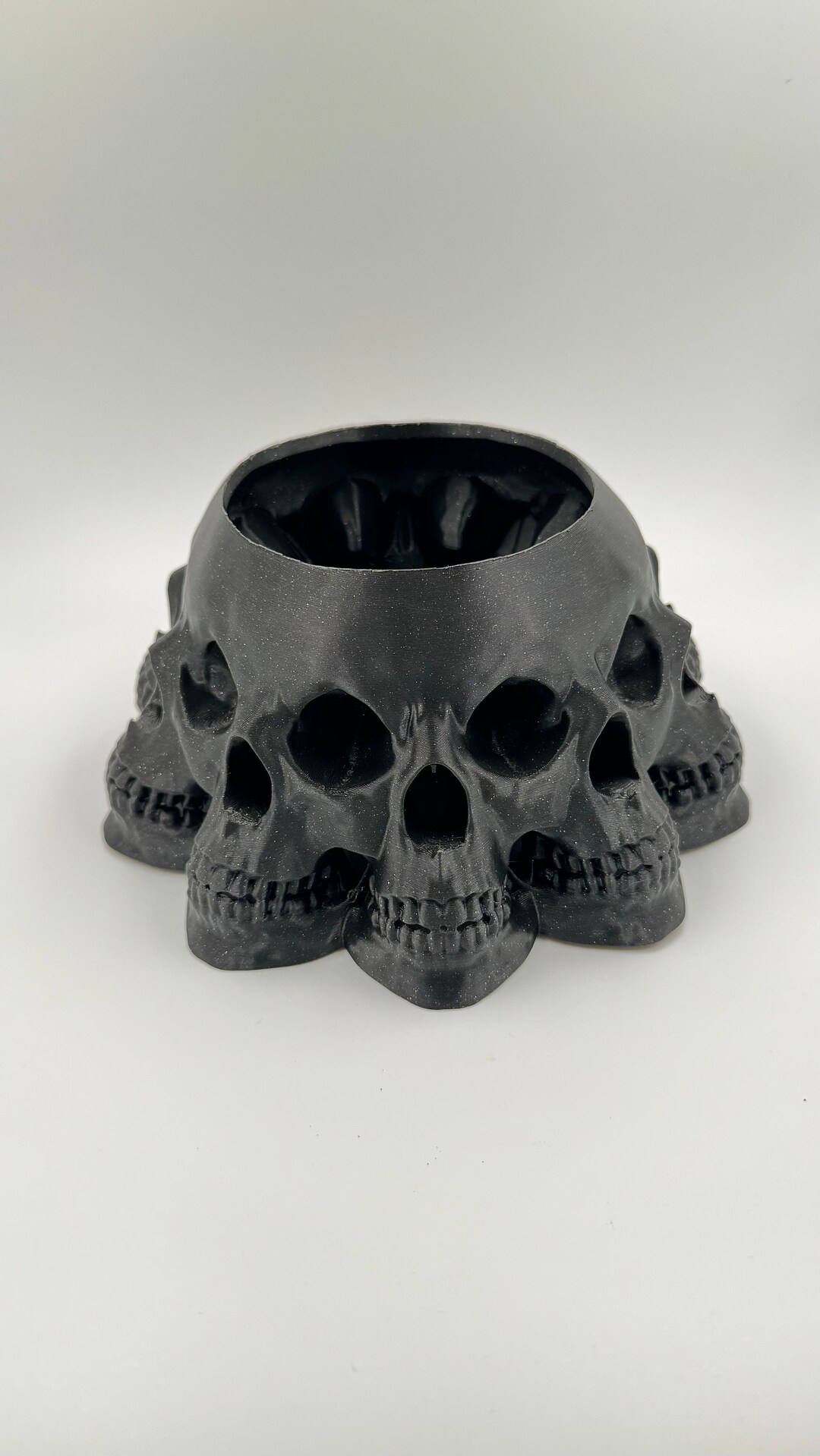 Gothic Skull Bowl/planter - Multi-skull Design for Darkly Stylish Decor ...
