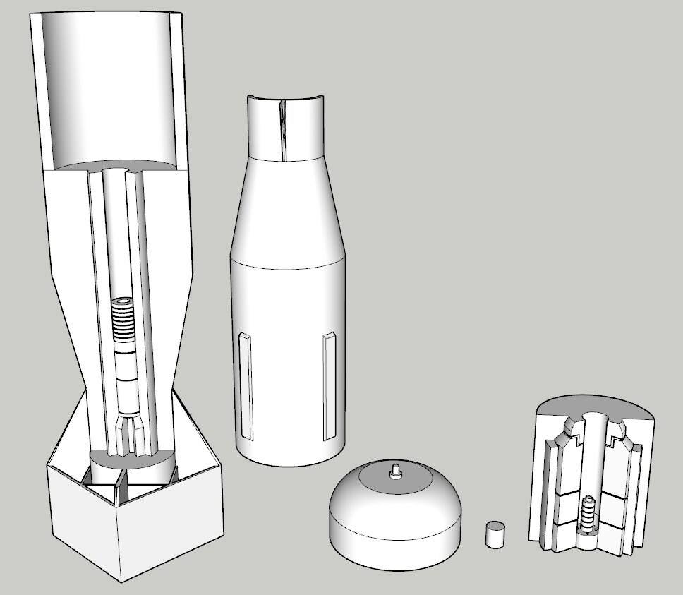 Gun Type Nuclear Bomb Cutaway Model - Etsy