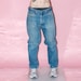 Vintage 90's Classic Boyfriend Straight Jeans in Light Wash - Etsy