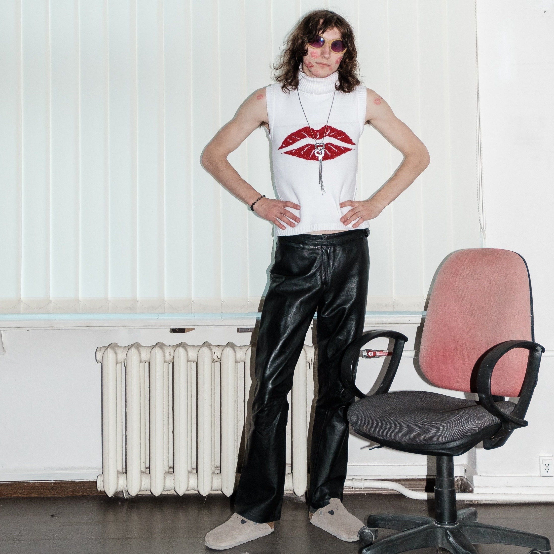 Rocker Leather Pants For Men