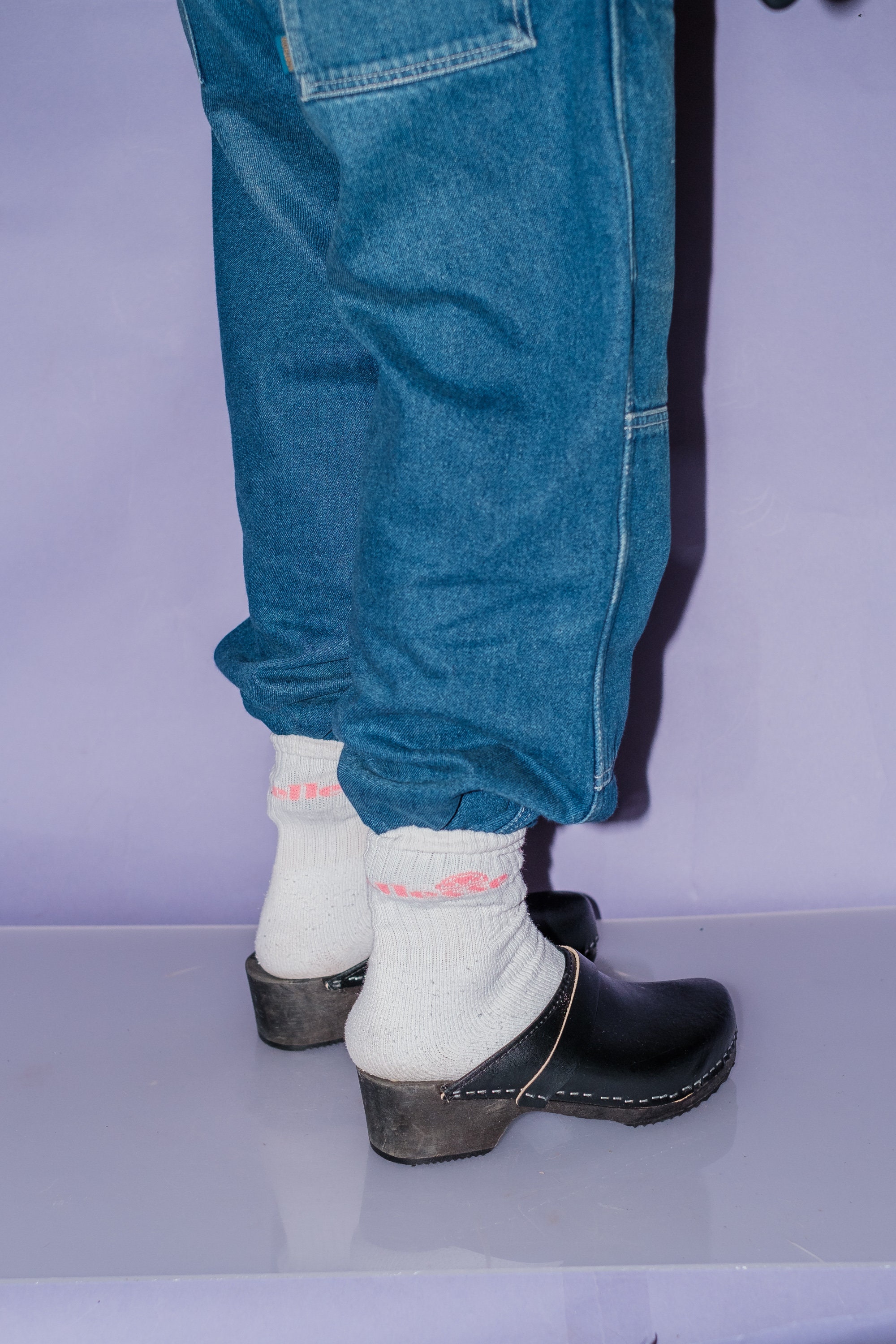 90's Vintage Leather Classic Leather Clogs in Black - Etsy