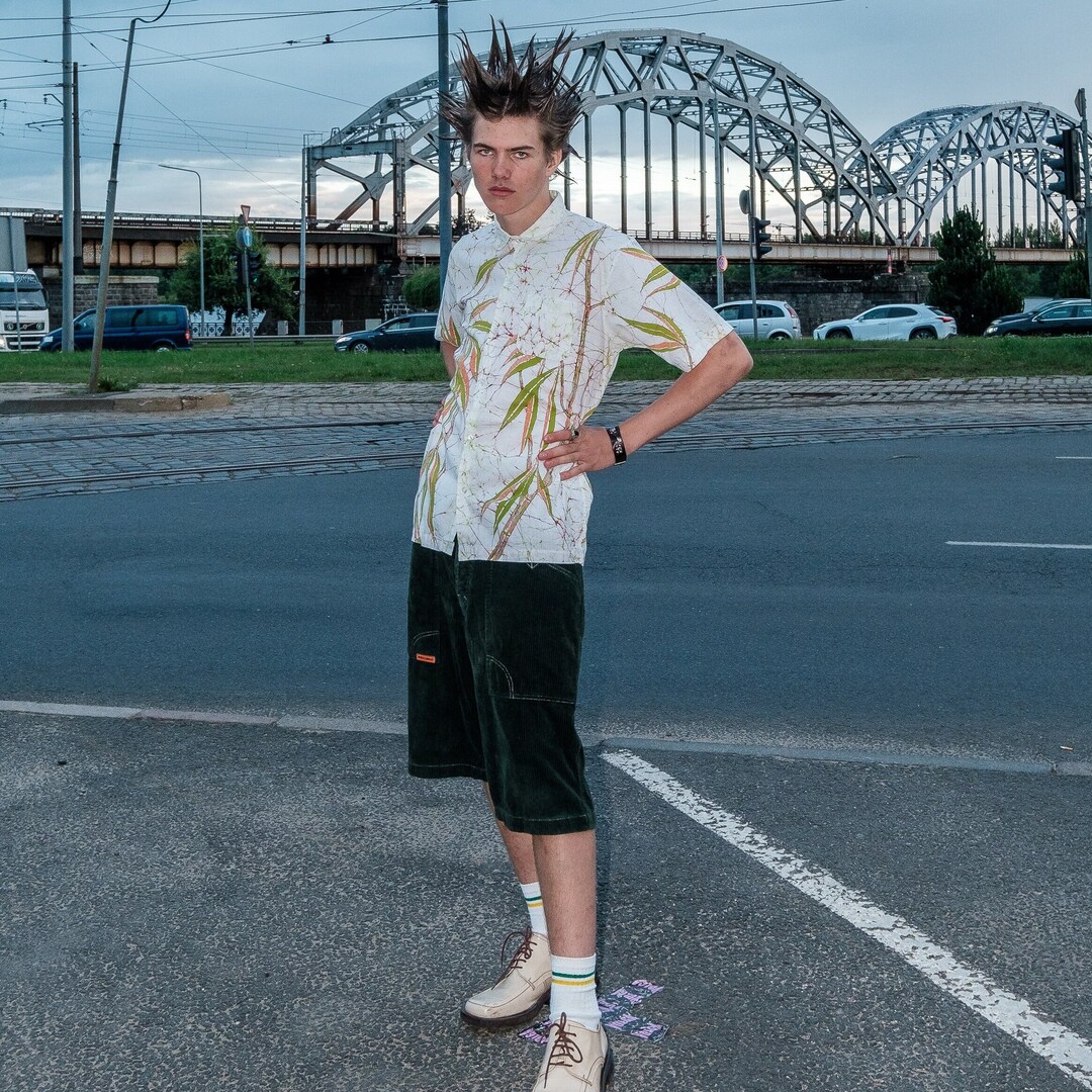 Vintage Y2K Summer Vacation Bamboo Print Shirt in White - Etsy