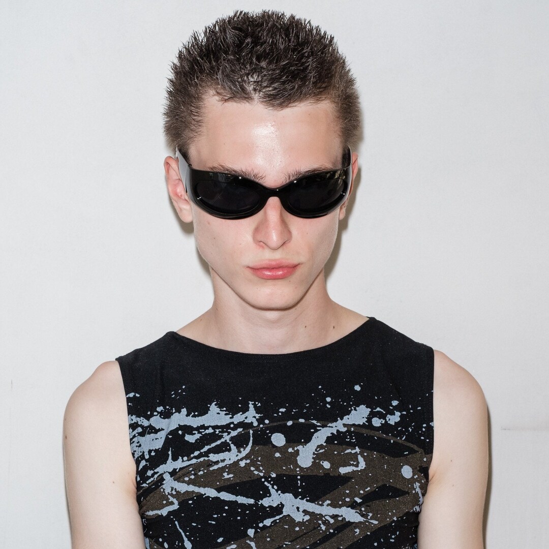 Y2K Rave Fly XS Oval Sunglasses in Black on Black - Etsy