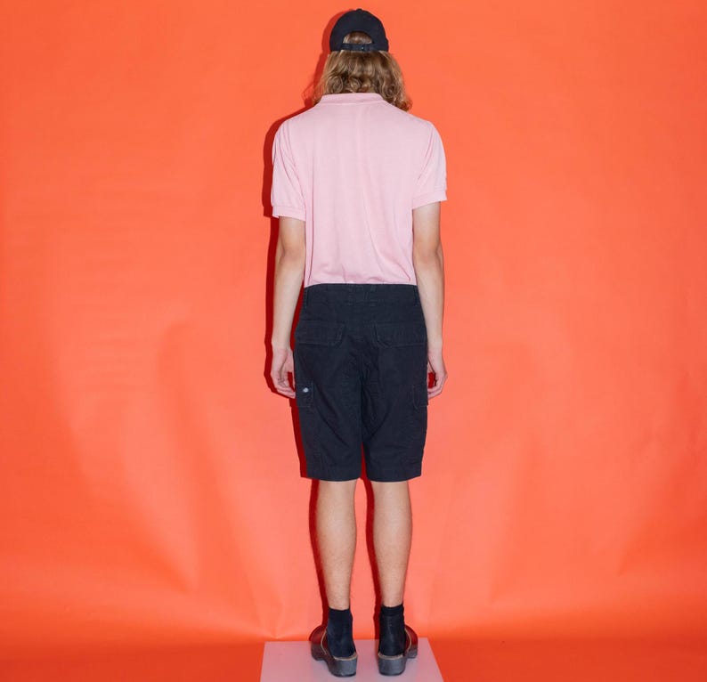 Shorts cargo jeans Dickies vintage streetwear dos anos 90 em preto ...