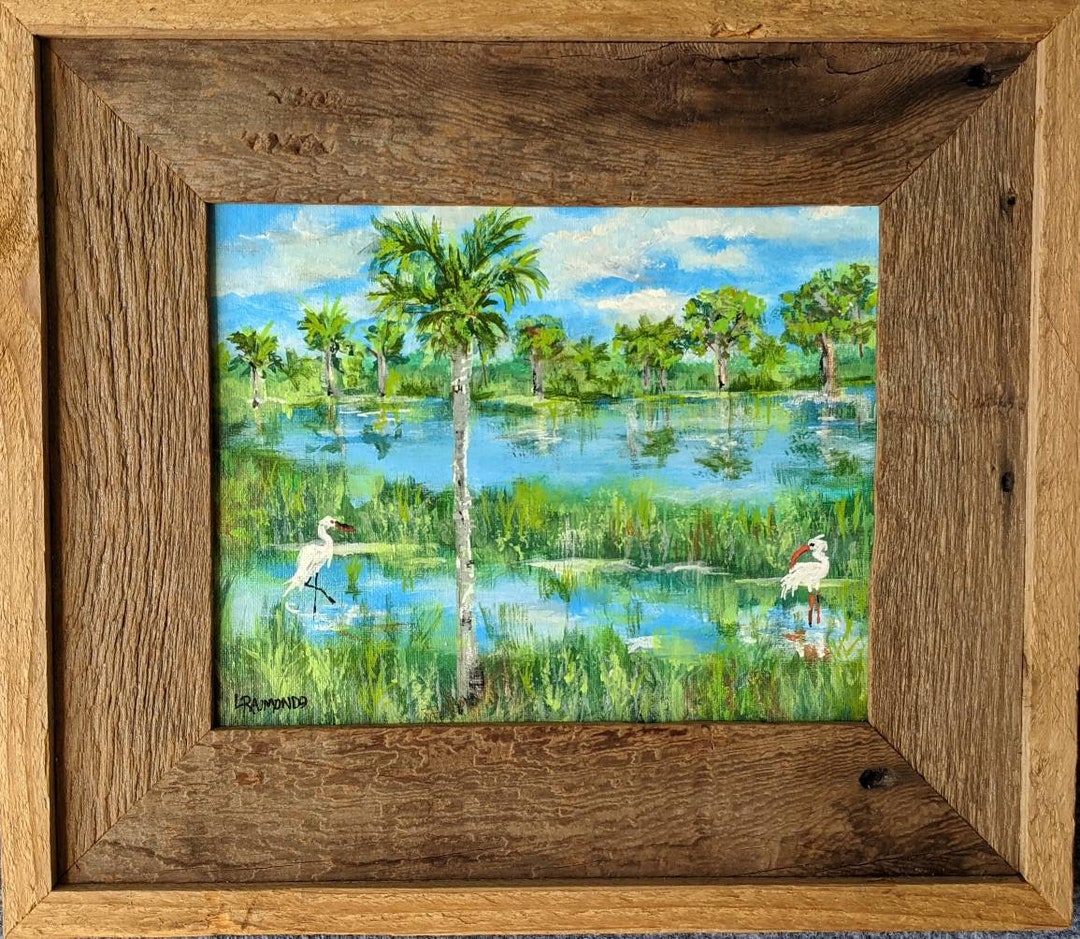 Original Coastal Wetlands Painting "marsh Birds" by Coastal Art by ...