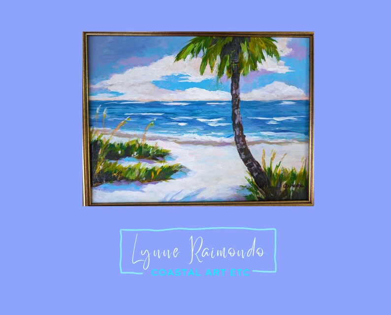 Original Beach Painting "white Sandy Beach" by Coastal Artist Lynne ...