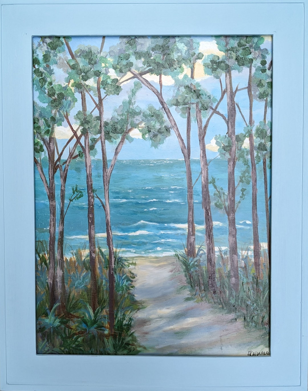 Original "beach Path" Painting by Coastal Artist Lynne Raimondo - Etsy