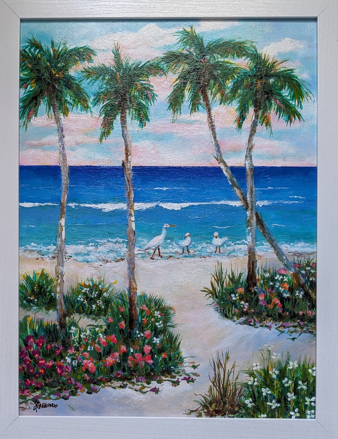 Original "gulf Shore" Painting by Coastal Artist Lynne Raimondo - Etsy