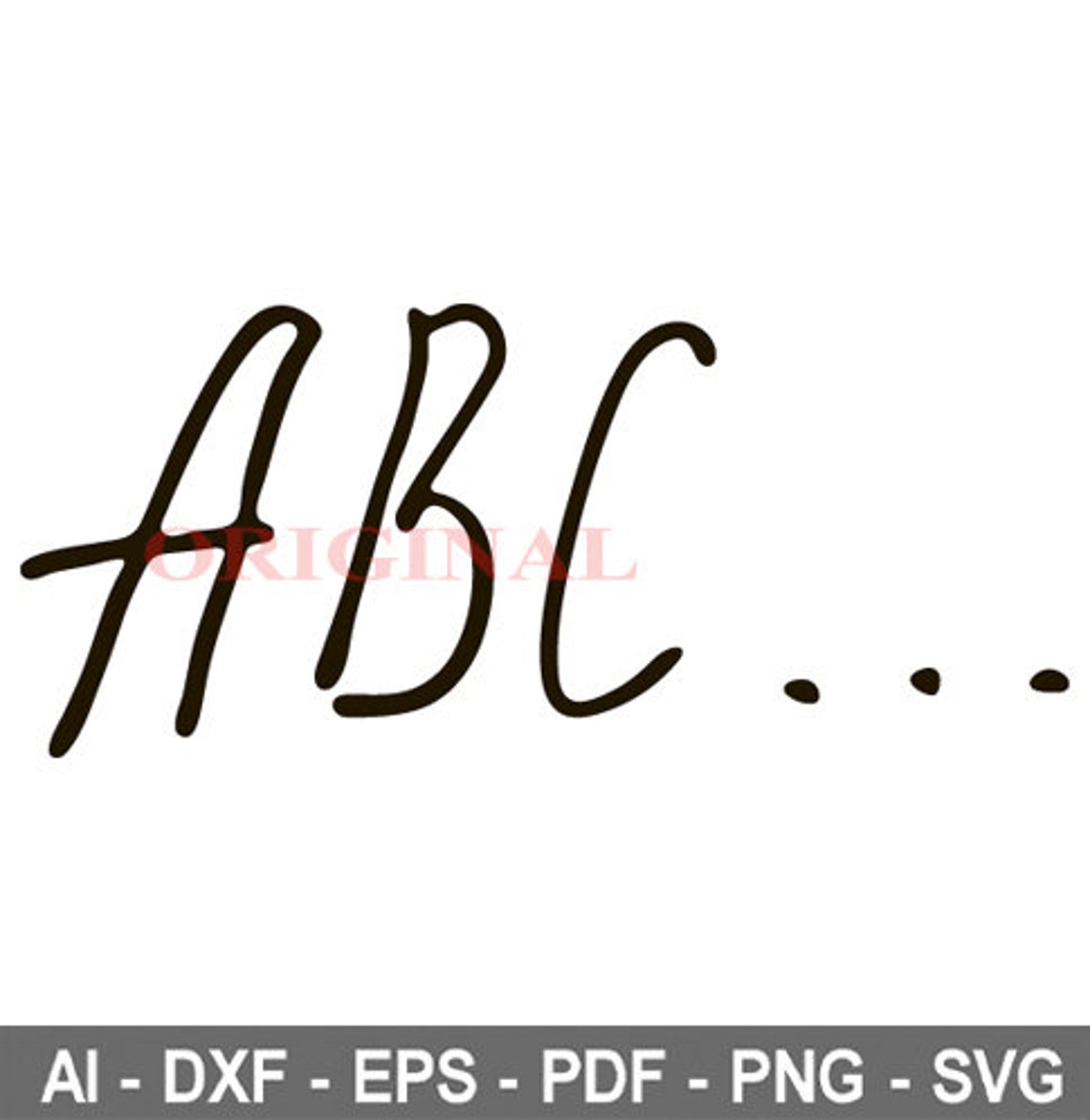 ABC Svg File ABC Svg File Svg Cut Files Cricut Silhouette - Etsy Hong Kong