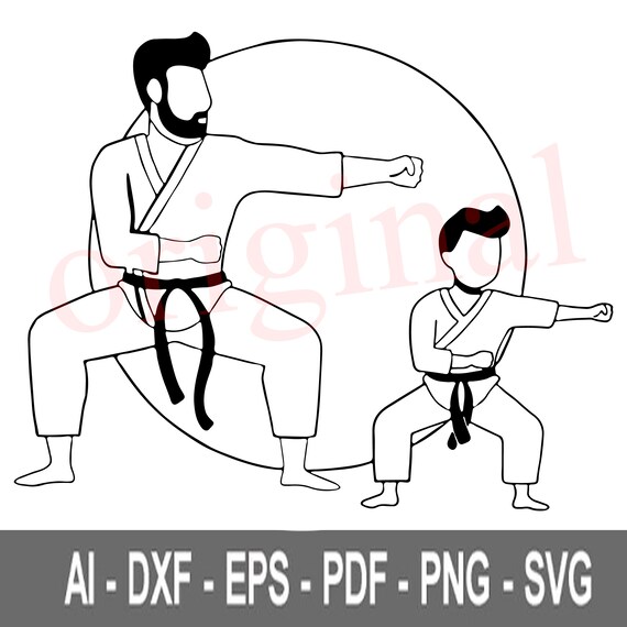 Karate Family Svg Karate Father Karate Boy Svg Karate Logo - Etsy