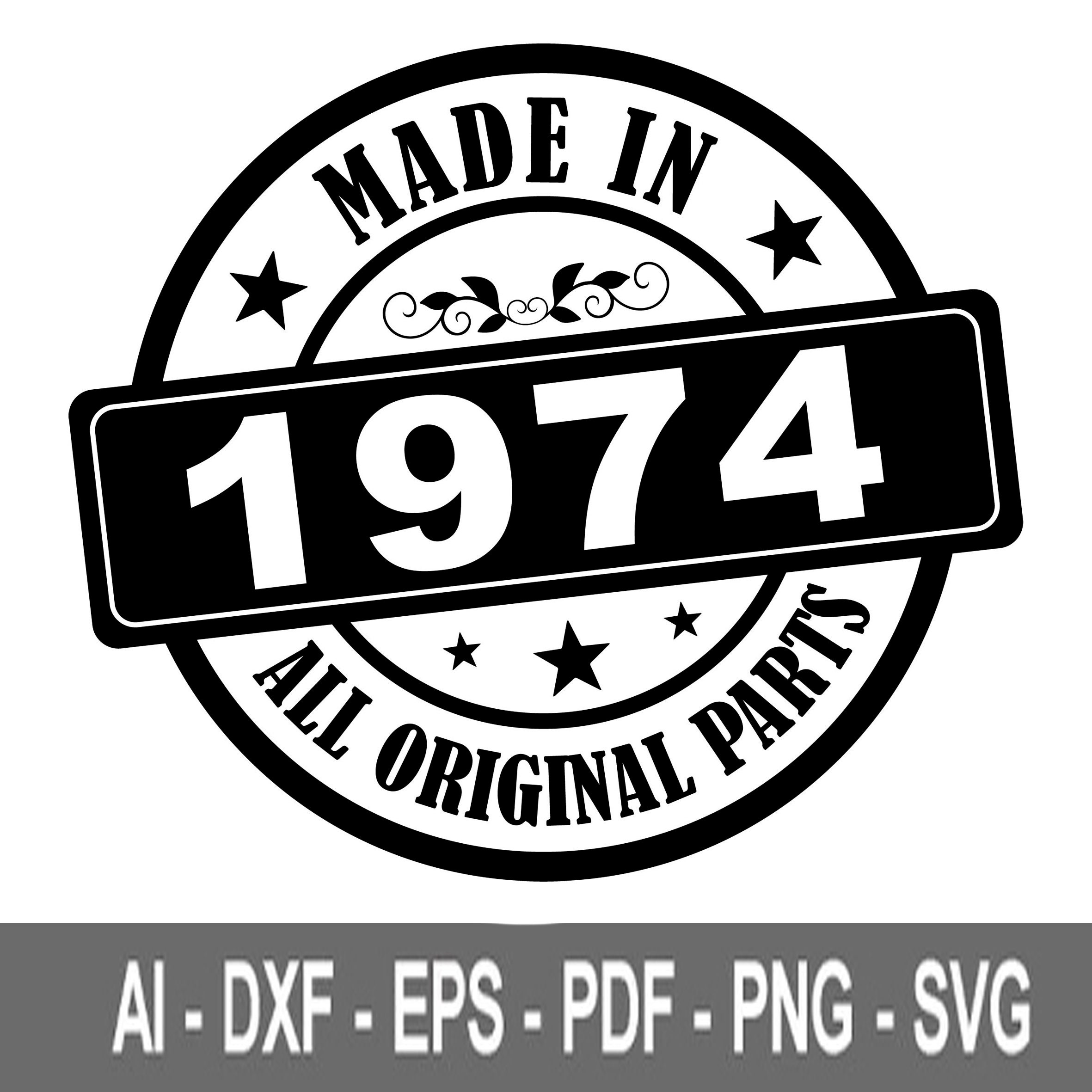 Hecho en 1974 svg 1974 Cumpleaños svg Vintage 1974 svg - Etsy México Hecho en 1974 svg 1974 Cumpleaños svg Vintage 1974 svg - Etsy México