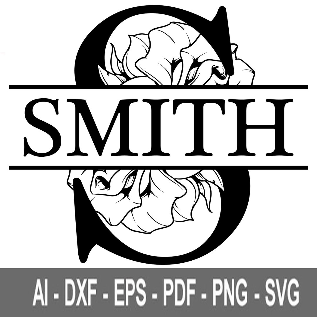 Letter S Svg Name Smith Svg Split Letter S Svg Split - Etsy Ireland