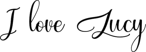 I Love Lucy Logo Vector