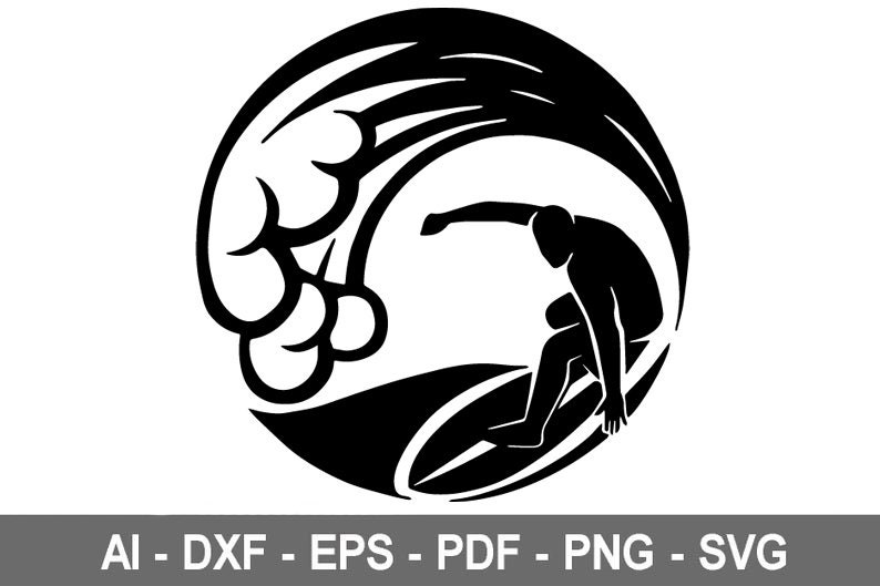 Surfing SVG Surfing Men Surfing Wave SVG Files Surfing | Etsy