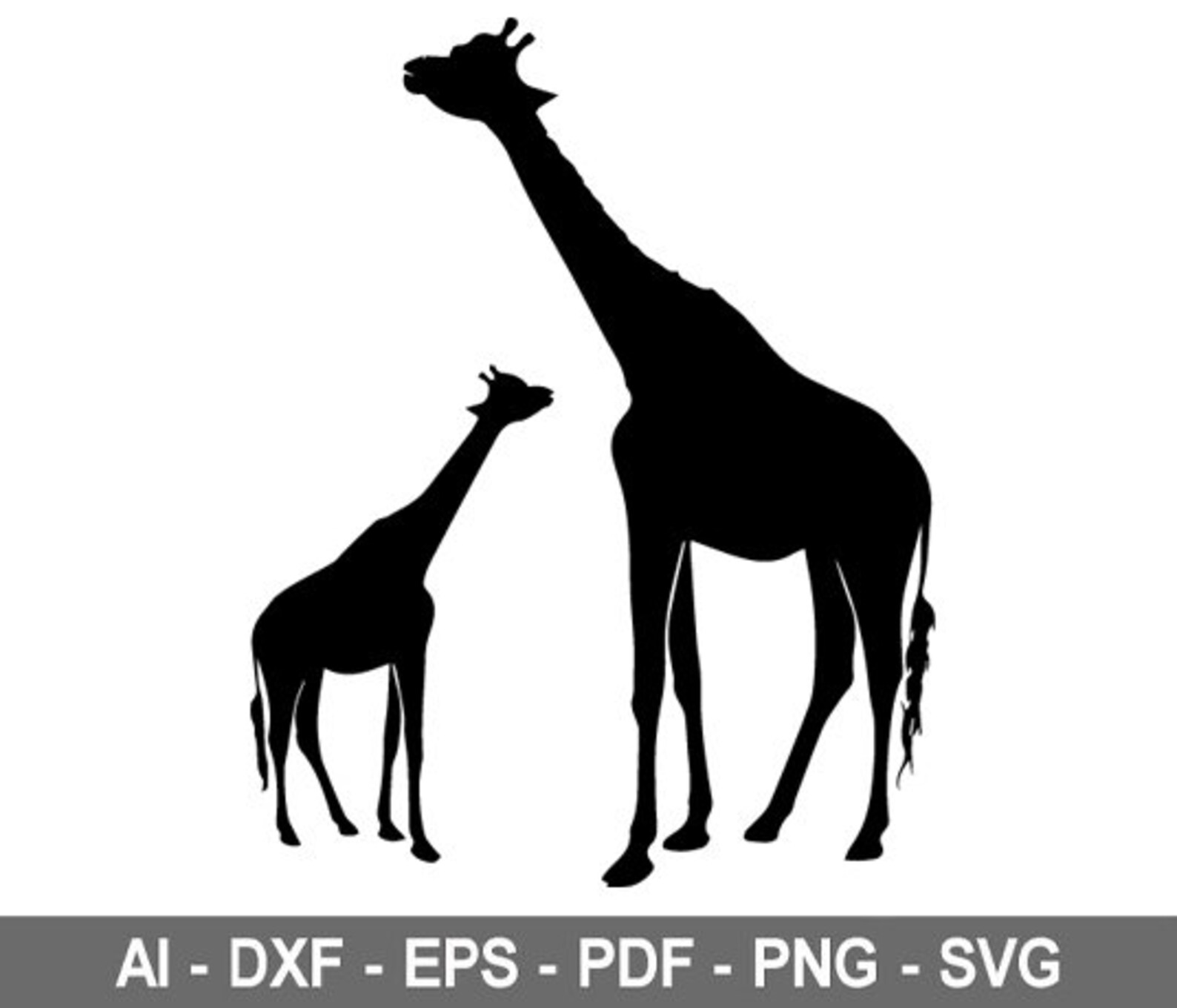 Giraffe SVG Giraffe Family Svg Files SVG Giraffe Silhouette | Etsy Hong ...