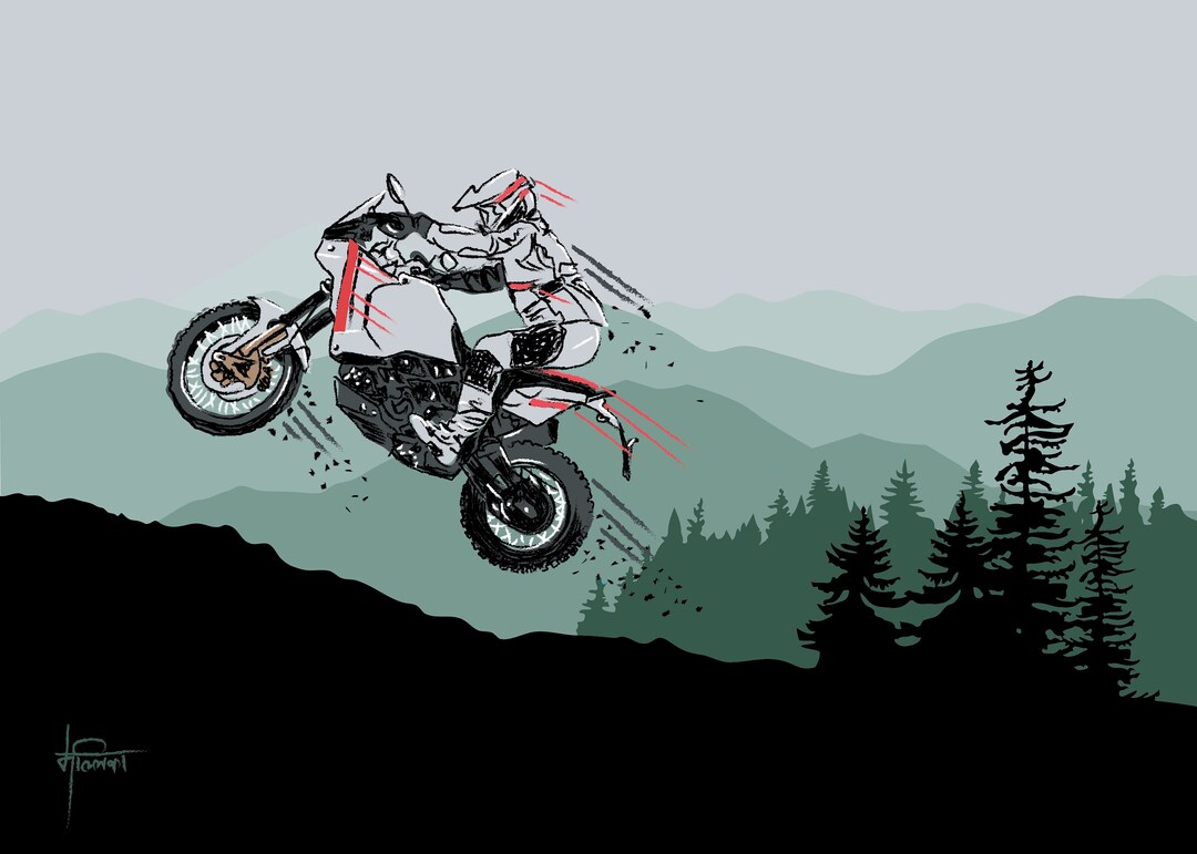 Printable Motorcycle Wall Art of Ducati Desert X 2023. Downloadable Art ...