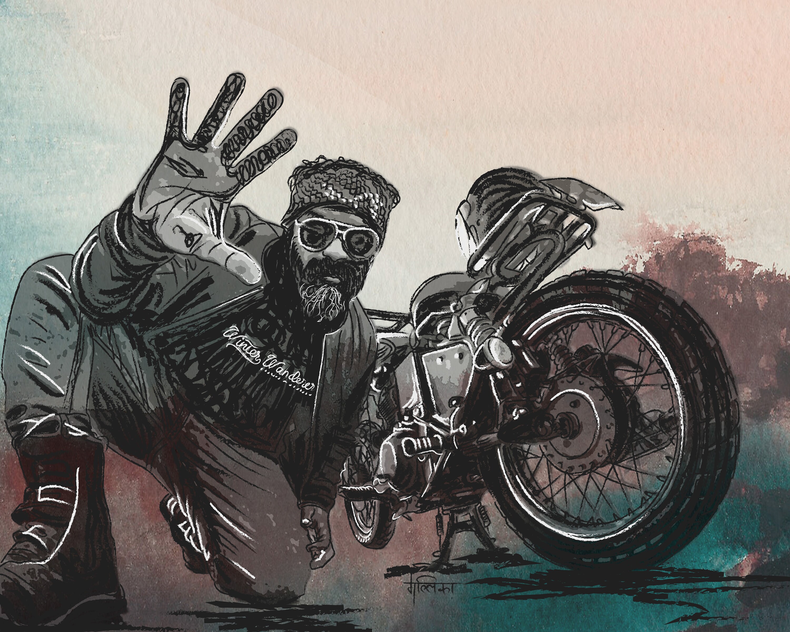Custom Motorbike Portrait. Motorcycle Art and Decor for Man - Etsy