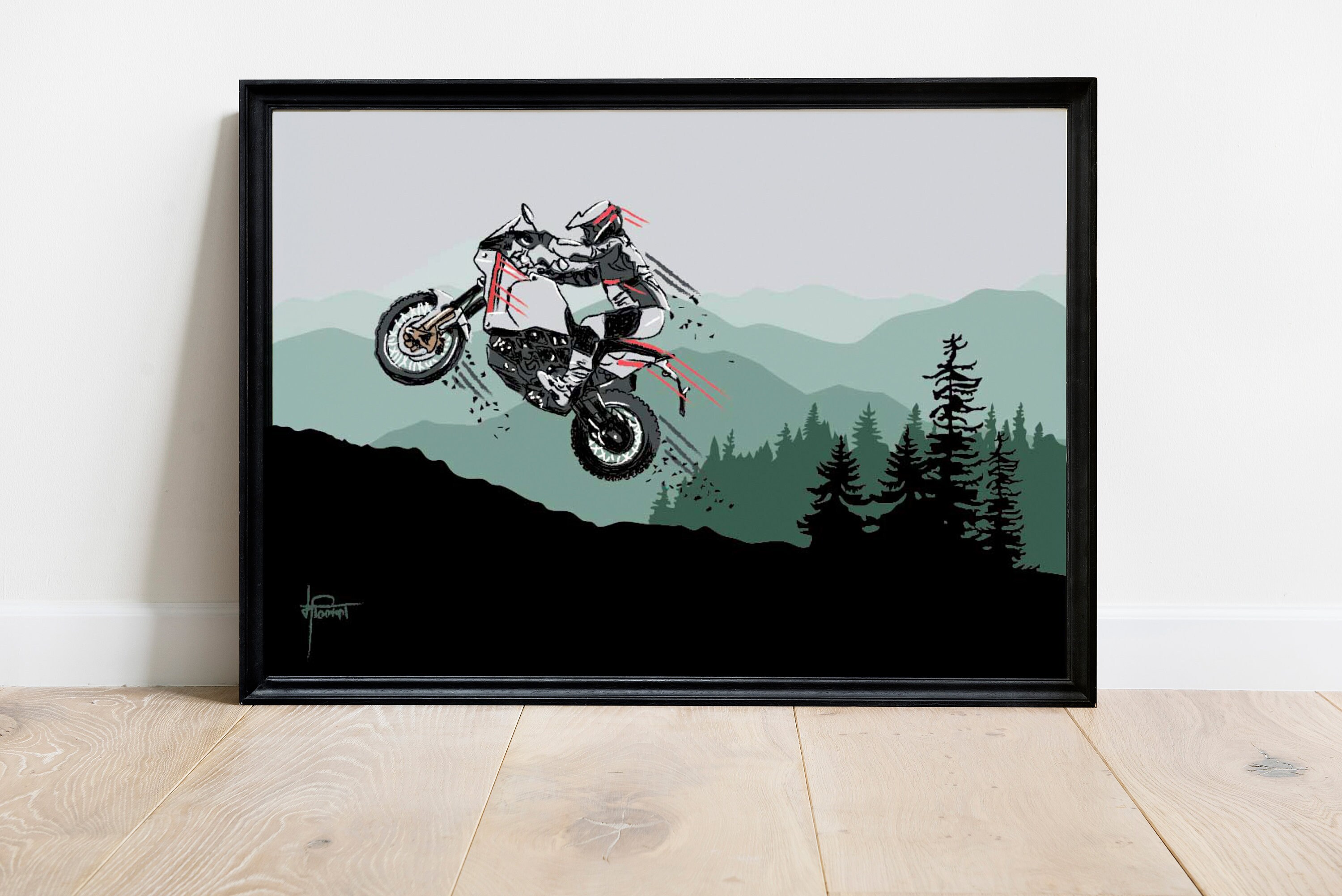 Printable Motorcycle Wall Art of Ducati Desert X 2023. Downloadable Art ...