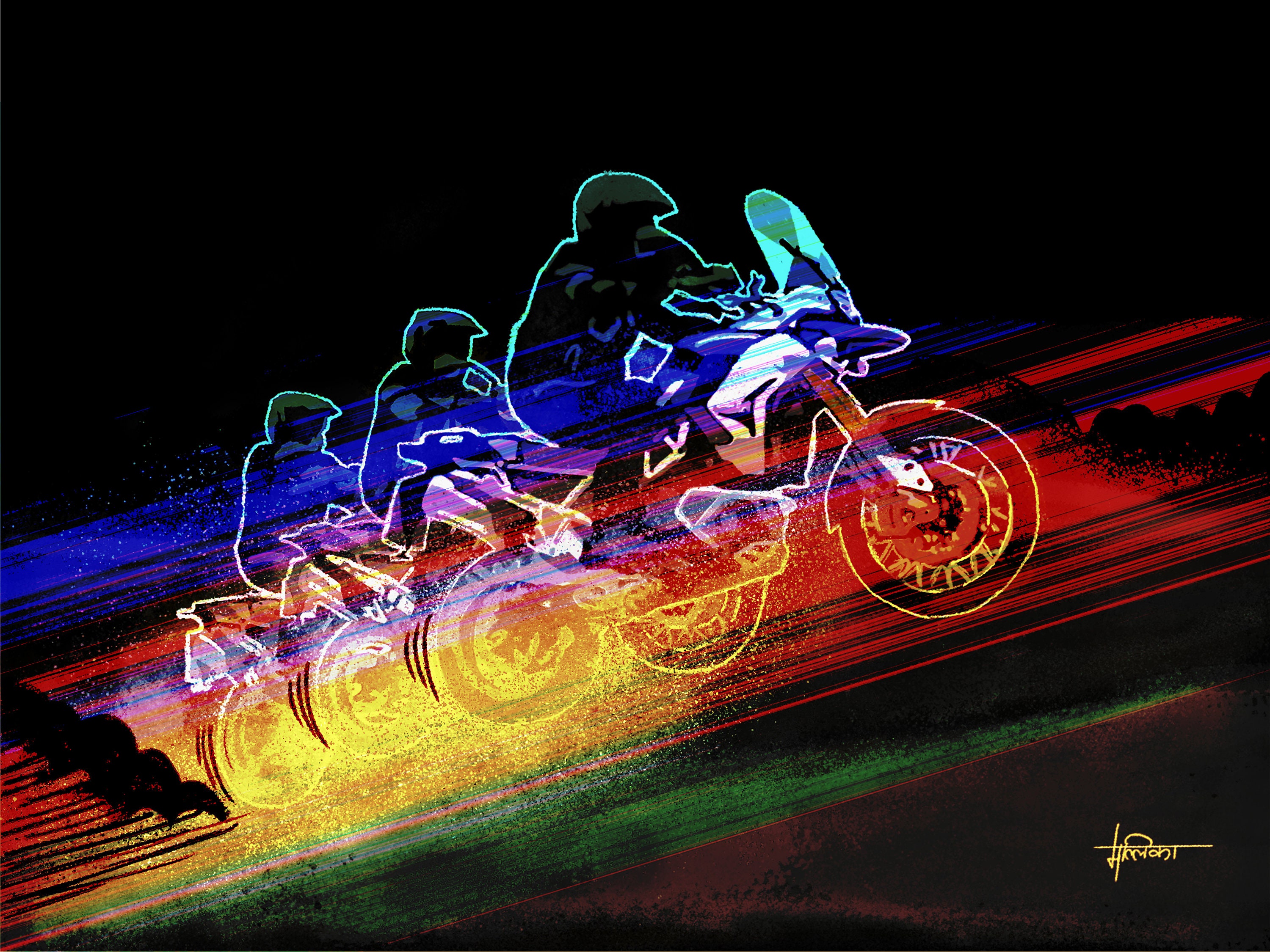 Printable Motorcycle Wall Art of Triumph Tiger 900 Rally Pro ...