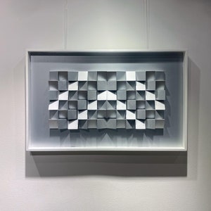 Grey Wall Panel, Abstract Wall Art, Gray Wall Decor, Acoustic Sound ...