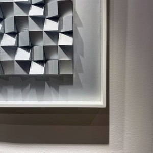 Grey Wall Panel, Abstract Wall Art, Gray Wall Decor, Acoustic Sound ...