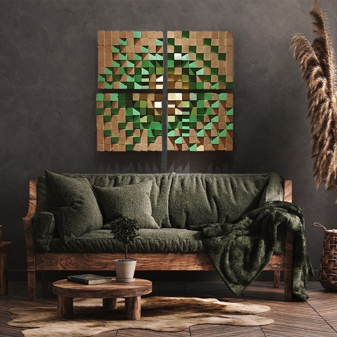 Geometric Dimensional 3D Wall Art, Housewarming New Home Gift ...