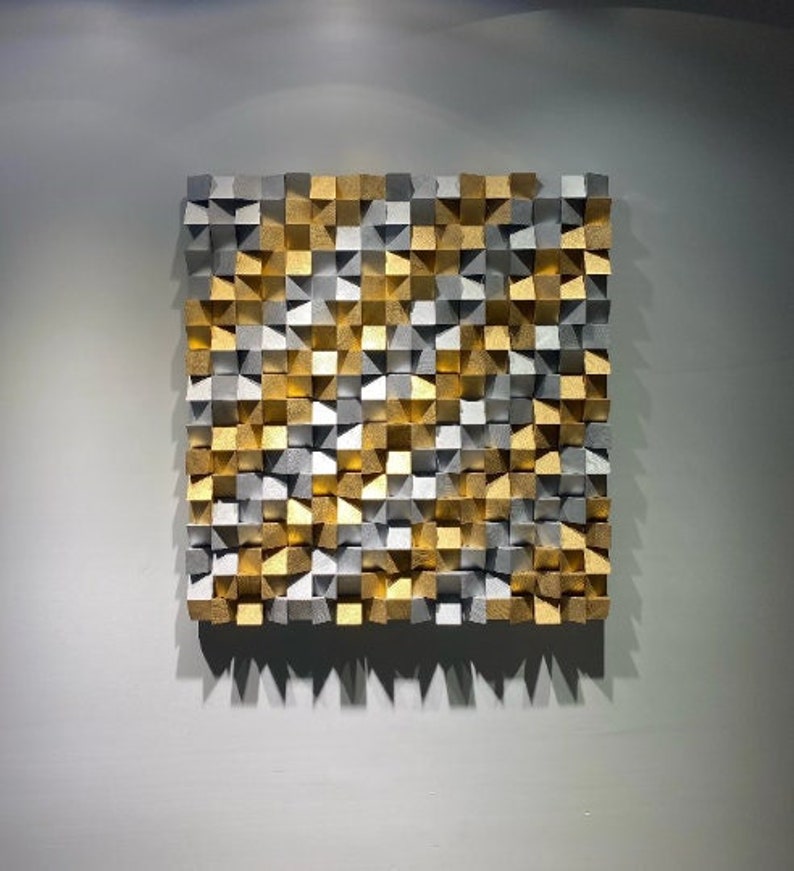 Abstract 3D Wall Art Wooden Home Decor Oversized Wall Art - Etsy