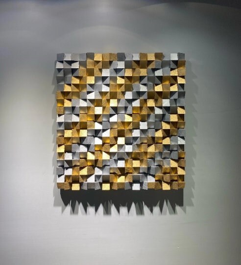 Abstract 3D Wall Art Wooden Home Decor Oversized Wall Art - Etsy