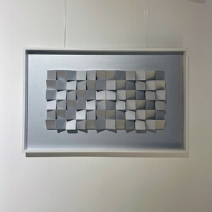 Grey Wall Panel, Abstract Wall Art, Gray Wall Decor, Acoustic Sound ...
