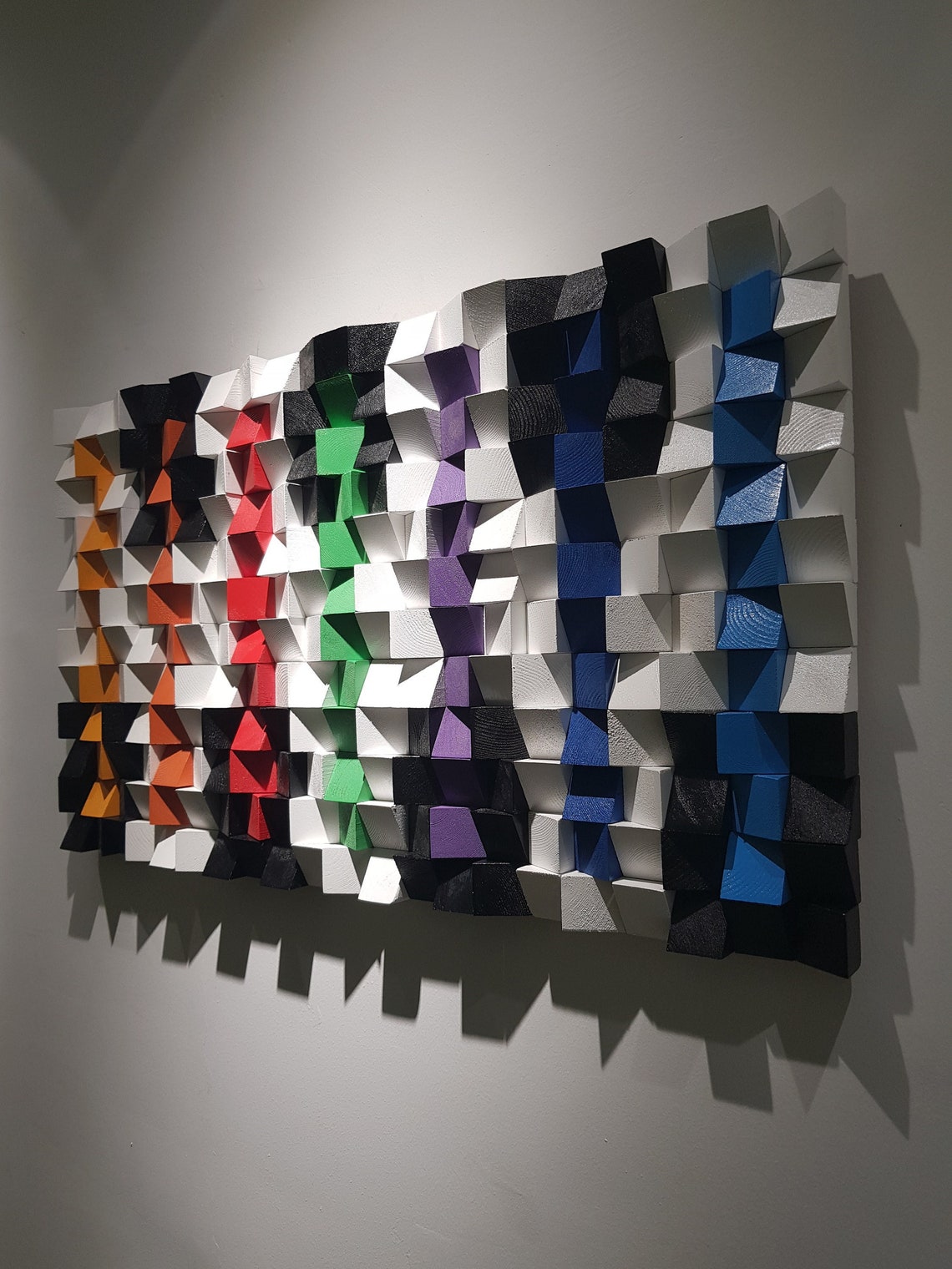 Soundproof Panel Wood Sound Diffuser Acoustic Wood Wall Art - Etsy